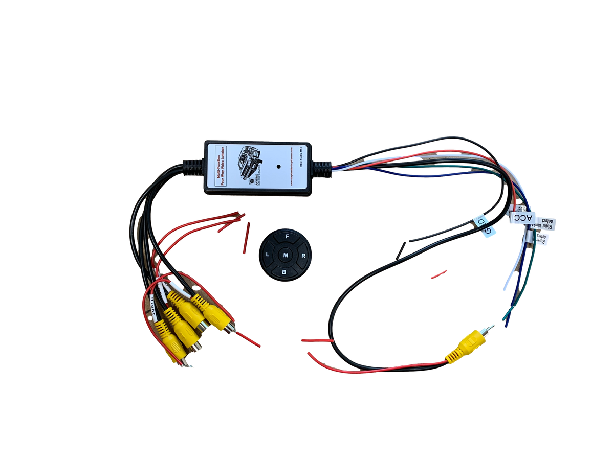 Video Switcher, Intelligent Multi-Function 4-Way Video Switcher (4 in ...